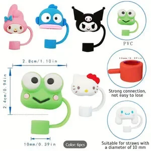 Unbranded | Dining | Fam74 Sanrio Characters Straw Toppers | Poshmark